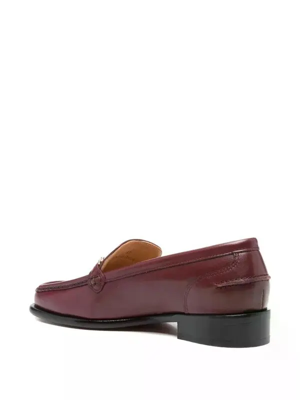 Maison Kitsuné Profile Fox Loafers - Red