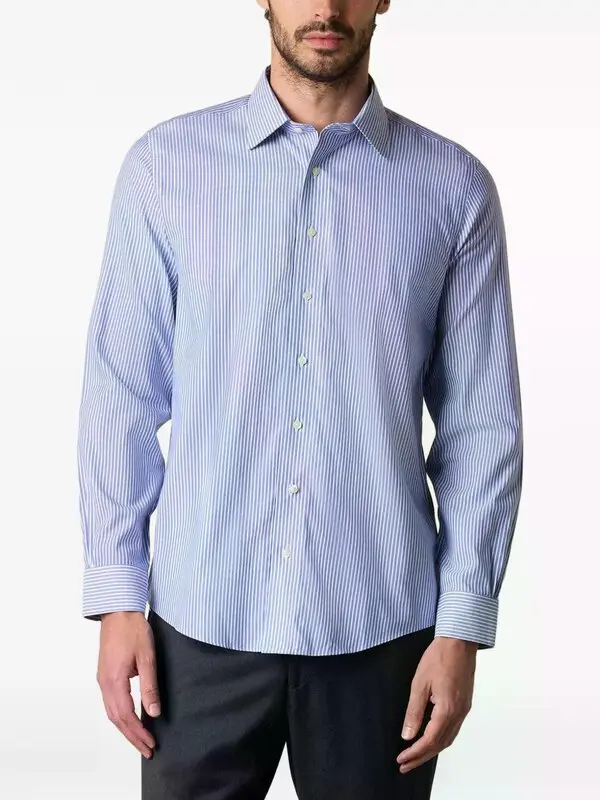 Brooks Brothers Striped Button-fastening Shirt - Blue