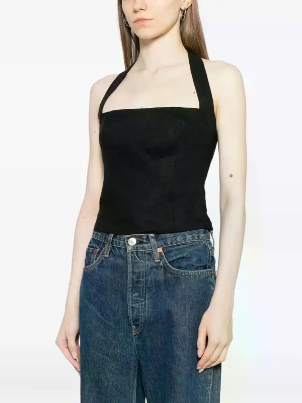 REFORMATION Malika Top - Black
