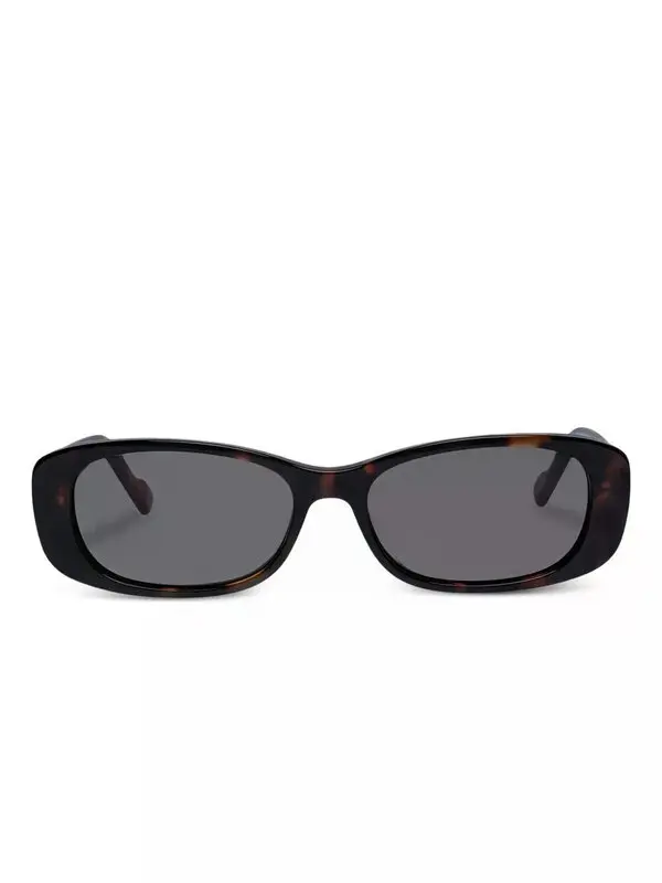 Le Specs Rectangle-frame Sunglasses - Brown