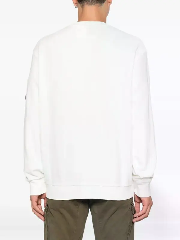 C.P. COMPANY Logo-patch Sweatshirt - White