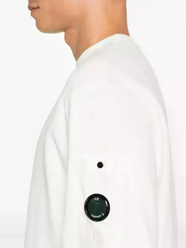 C.P. COMPANY Logo-patch Sweatshirt - White