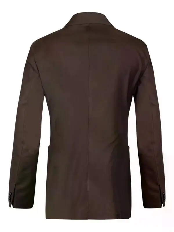 Tagliatore Double-breasted Wool Blazer - Brown