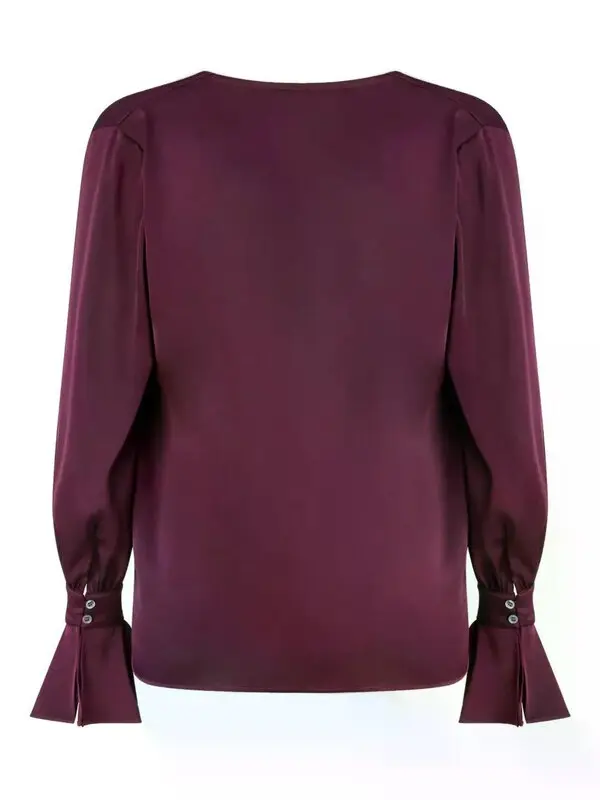 Pinko Filipa Draped-neck Blouse - Red
