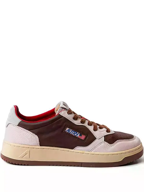 AUTRY Medalist Panelled Low Sneakers - Brown