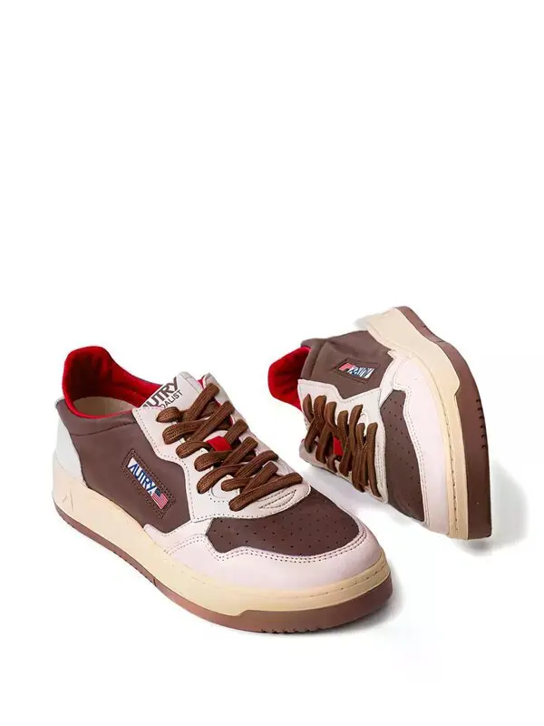 AUTRY Medalist Panelled Low Sneakers - Brown