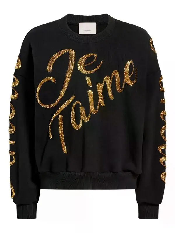 Cinq À Sept Loveletter Sequin Sweatshirt
