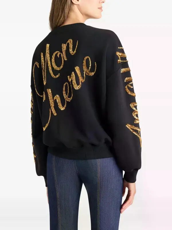 Cinq À Sept Loveletter Sequin Sweatshirt