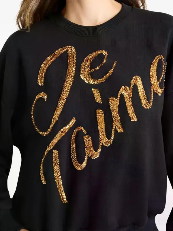 Cinq À Sept Loveletter Sequin Sweatshirt
