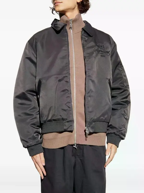 PUMA X Represent Logo-embroidered Bomber Jacket