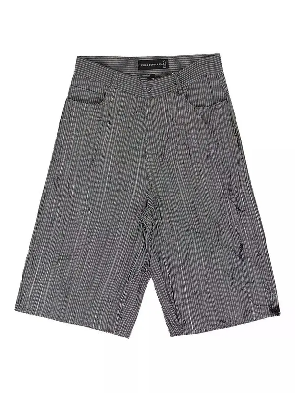 WHO DECIDES WAR Exposed-seam Shorts