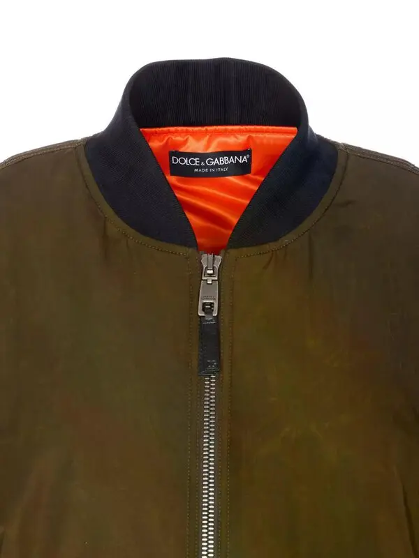 Dolce & Gabbana Gathered-detail Bomber Jacket