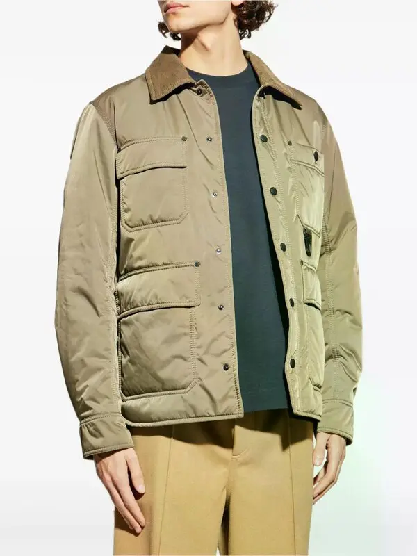 Moncler Waterton Corduroy-collar Down Jacket