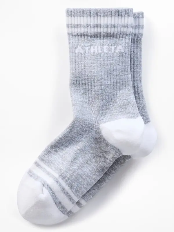 Athleta High Performance Crew Socks - Grey