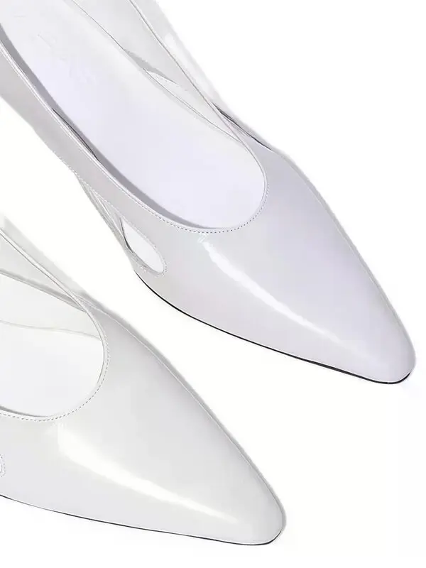 By Far Cut-out Slingback Loafers