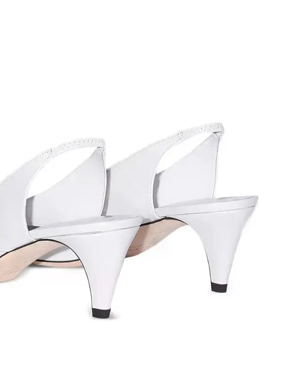 By Far Cut-out Slingback Loafers