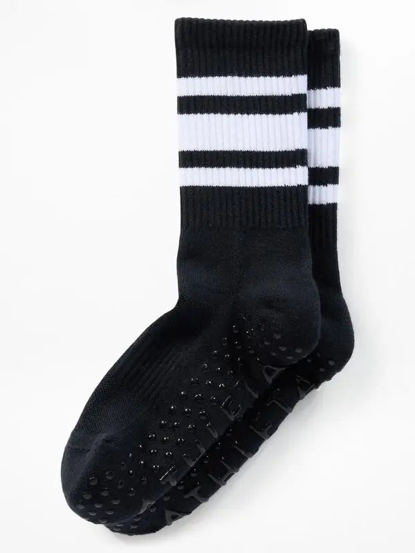 Athleta Pilates Gripper Crew Sock - Black