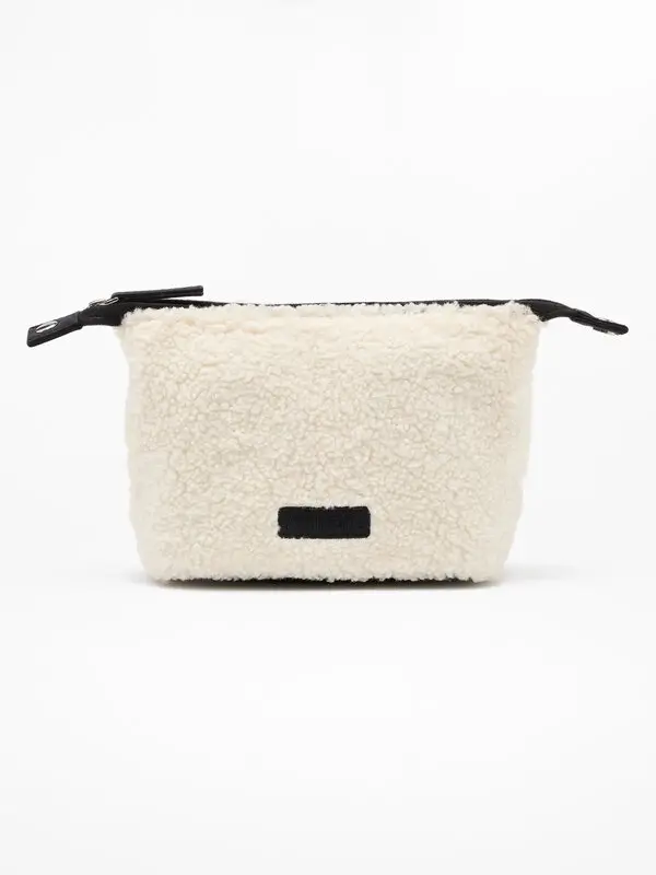 Athleta Sherpa Cosmetic Pouch - Bone