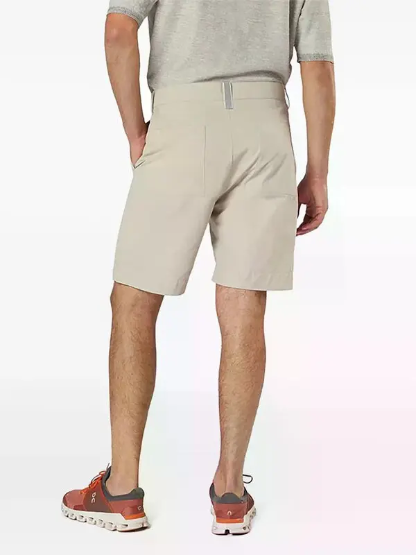 Sease Pleated-front Cotton Shorts