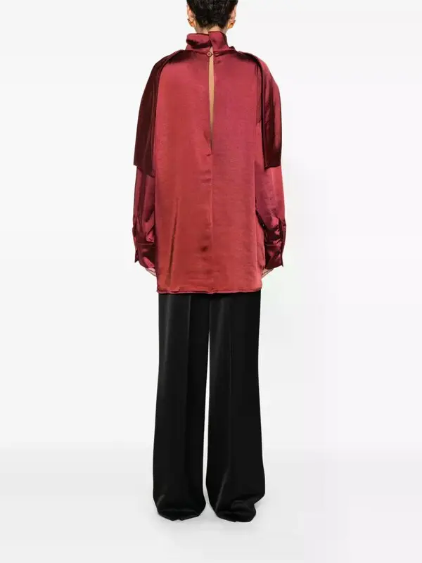 THE NINA STUDIO Cowl-neck Blouse