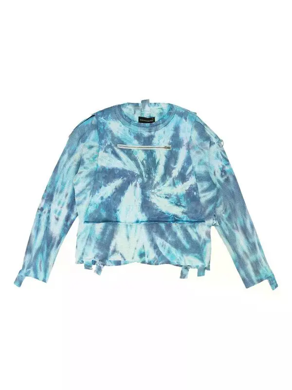 WHO DECIDES WAR Layered Sweatshirt With Zip Detail