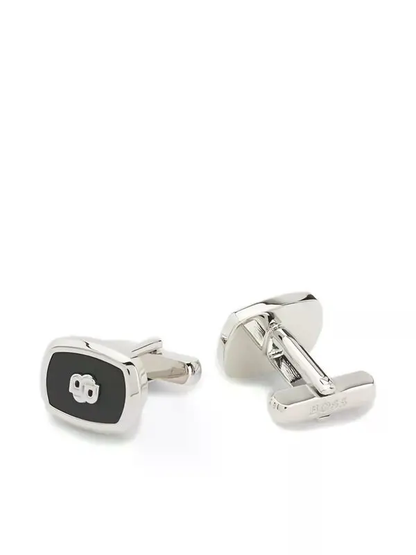 BOSS Logo Cufflinks - Silver