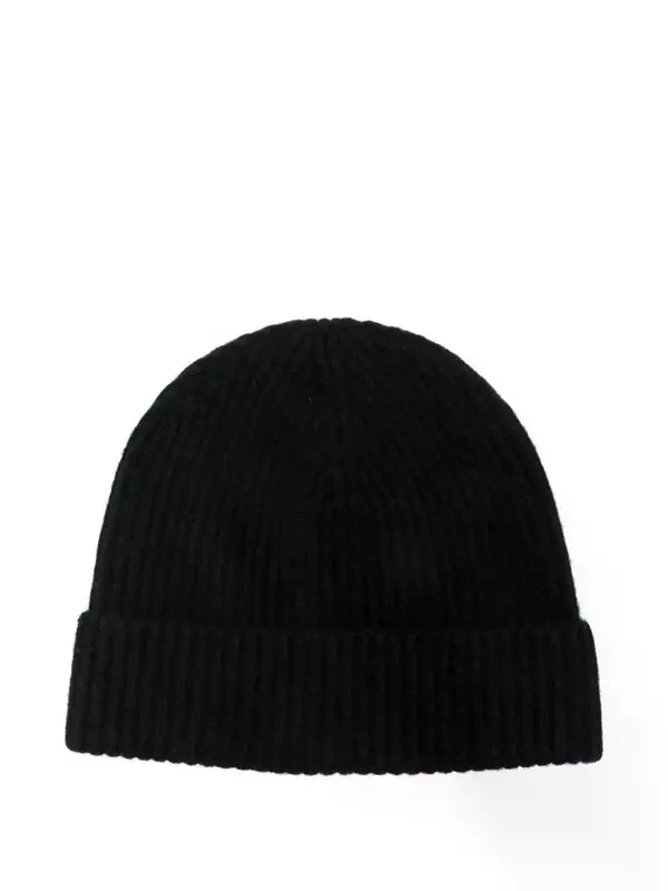 Sunspel Cashmere Ribbed Beanie