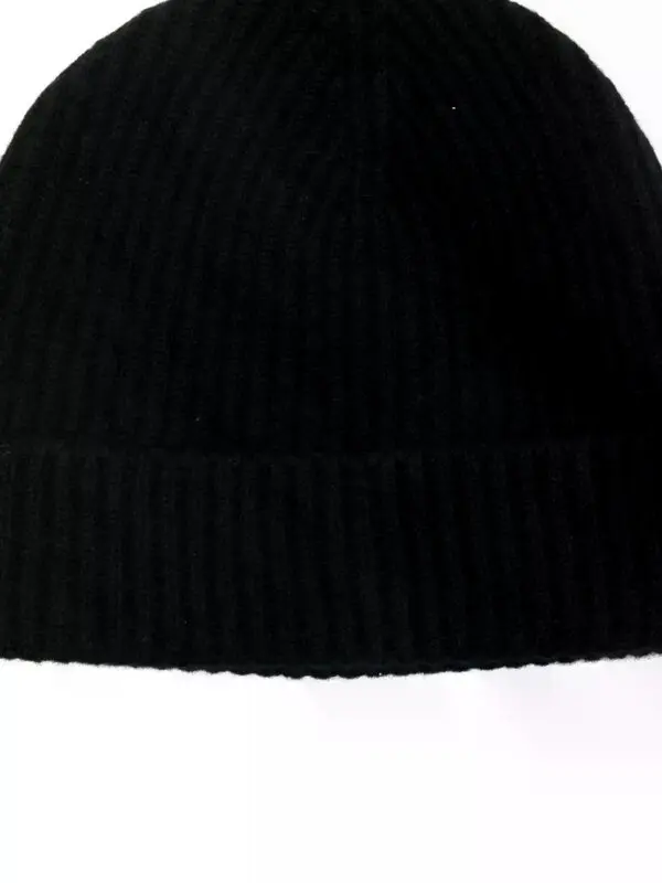 Sunspel Cashmere Ribbed Beanie