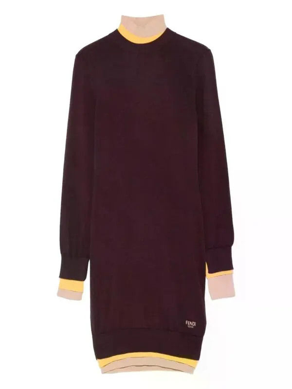 Fendi Contrasting-trim Dress