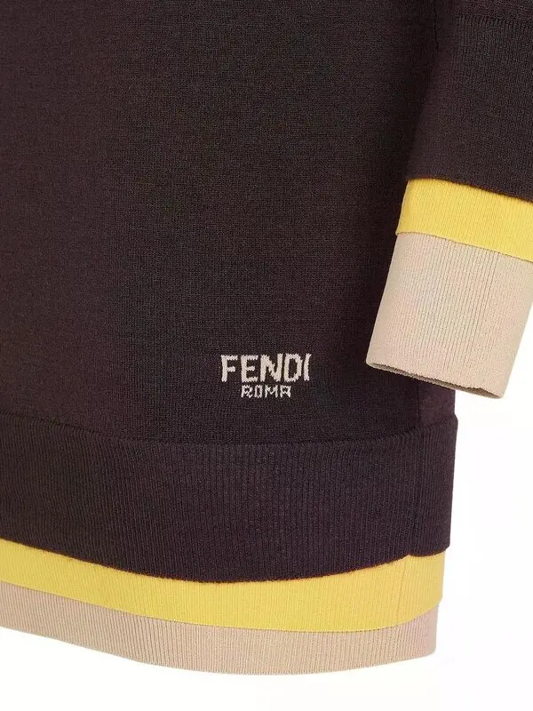 Fendi Contrasting-trim Dress