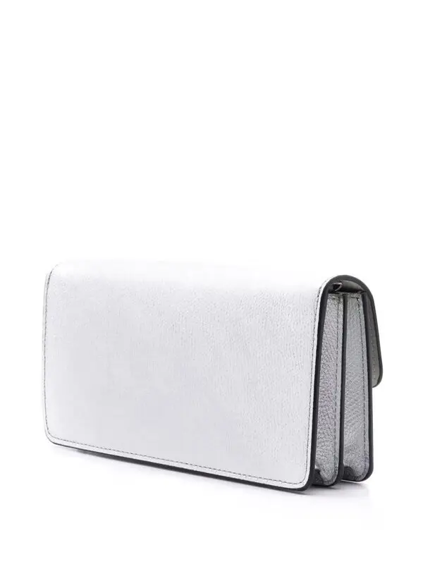 Valentino Garavani Vlogo Signature Metallic Wallet-on-chain