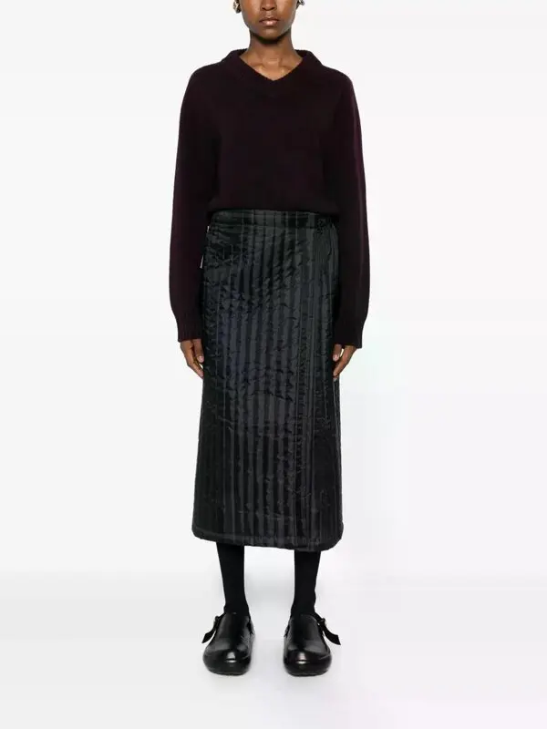 BLESS Nº08 Monpe Midi Skirt - Black