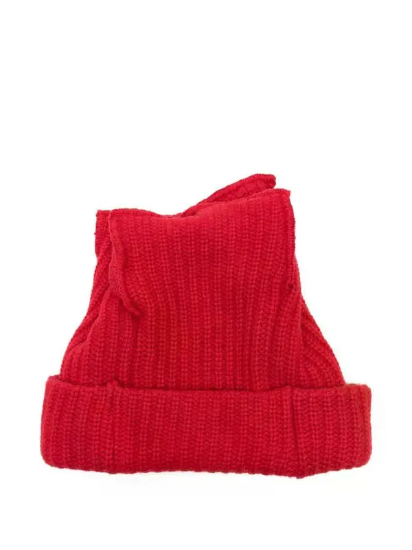 CHARLES JEFFREY Box Beanie - Red