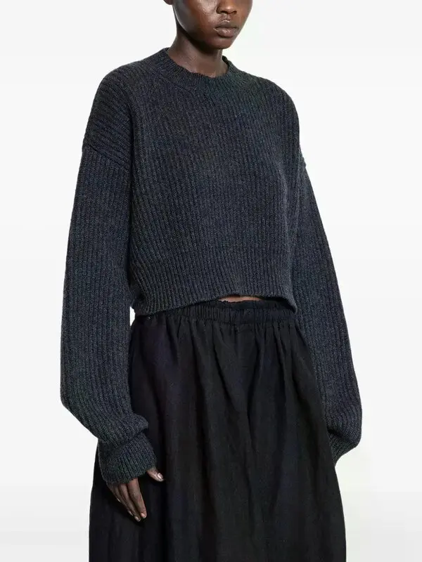 UMA WANG Ribbed Cashmere Sweater - Grey