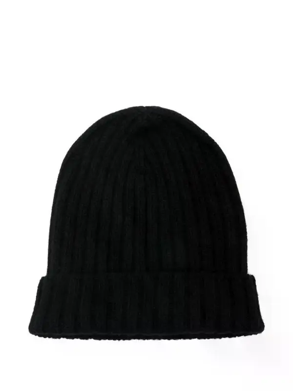CENERE GB Cashmere Beanie - Black