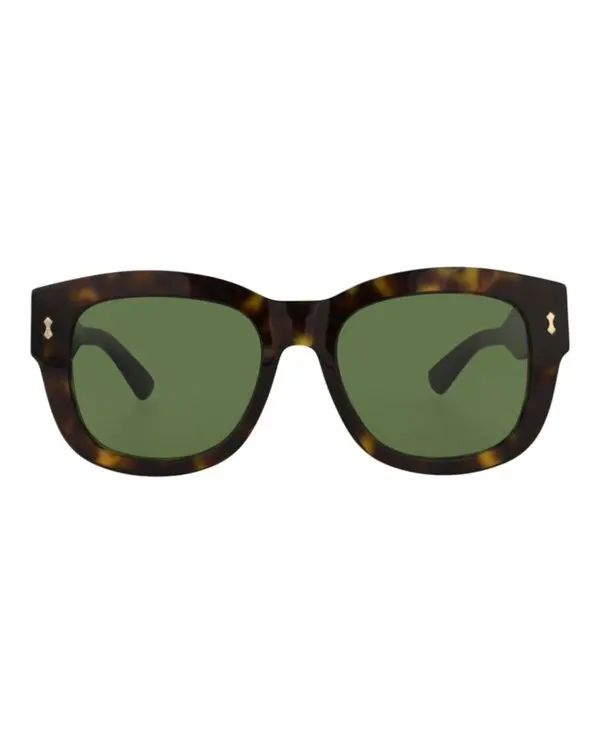 Gucci Square Frame Bio Acetate Sunglasses - Havana Havana Green (gg1110s/30012853/002)