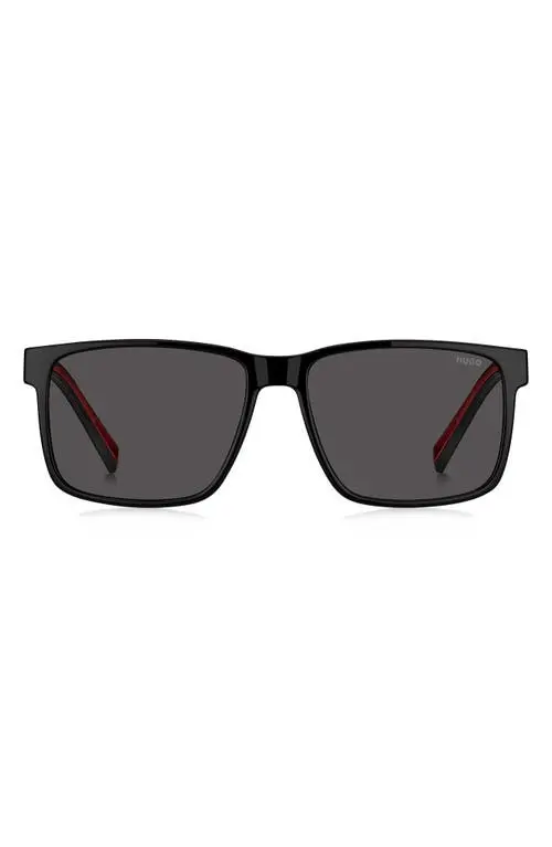 BOSS 57mm Navigator Sunglasses - Black/grey