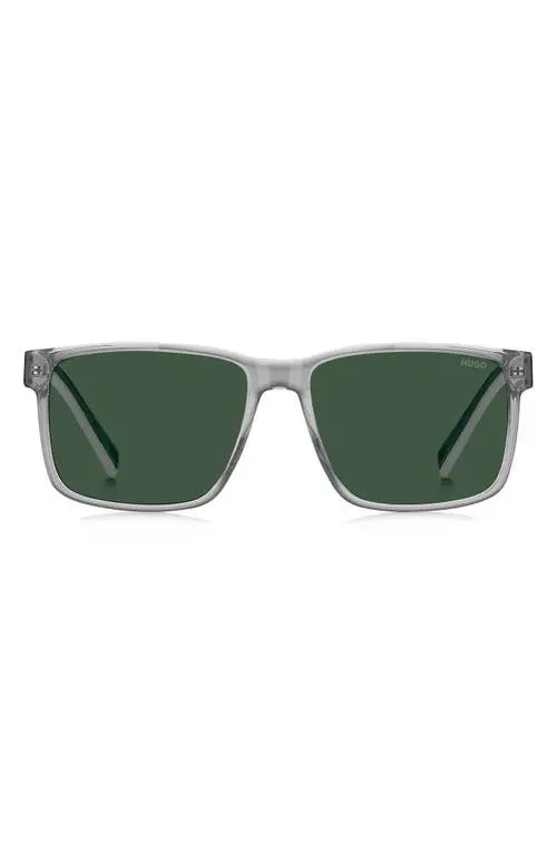 BOSS 57mm Navigator Sunglasses - Grey/green