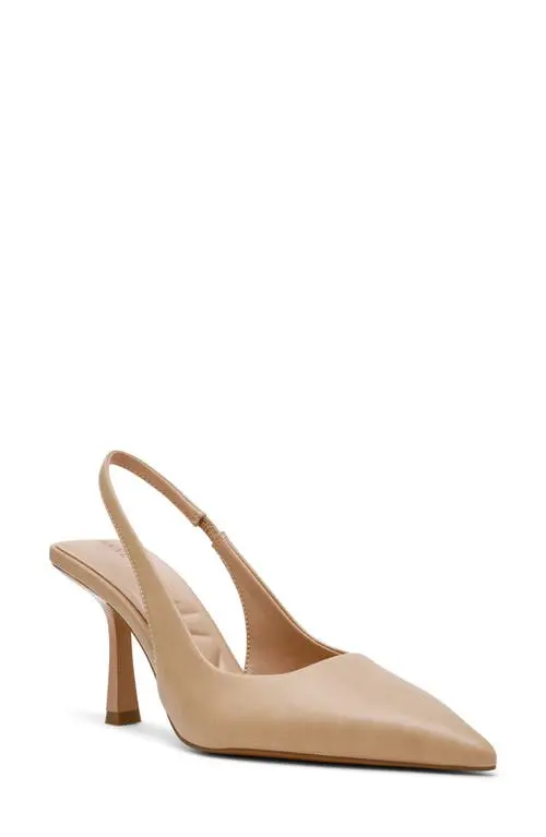 Anne Klein Pointed-toe Slingback Pumps - Biscotti
