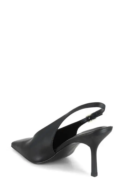 KENNETH COLE Aerial Slingback Pump - Black Leather