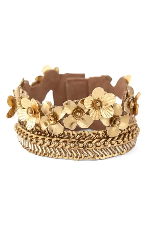 Deepa Gurnani Rika Multistrand Bracelet - Gold
