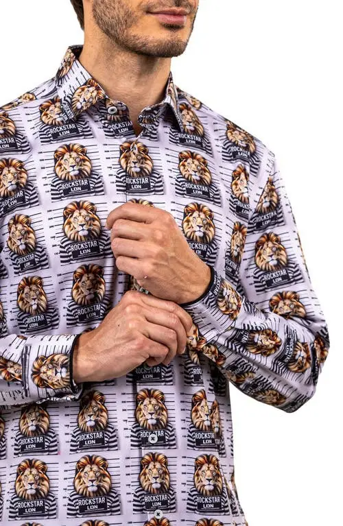 MACEOO Fibonacci Stretch Ascension 3319 Contemporary Fit Button-up Shirt