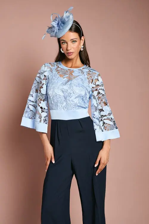 Coast Lace Kimono Sleeve Jumpsuit
