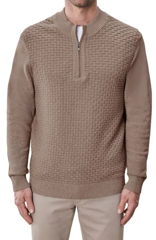 Robert Barakett Gellar Half Zip Sweater - Pottery