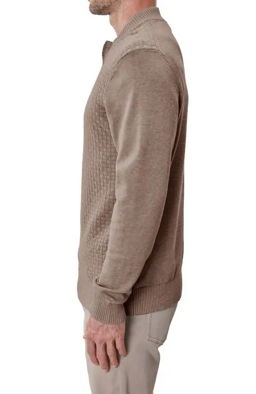 Robert Barakett Gellar Half Zip Sweater - Pottery
