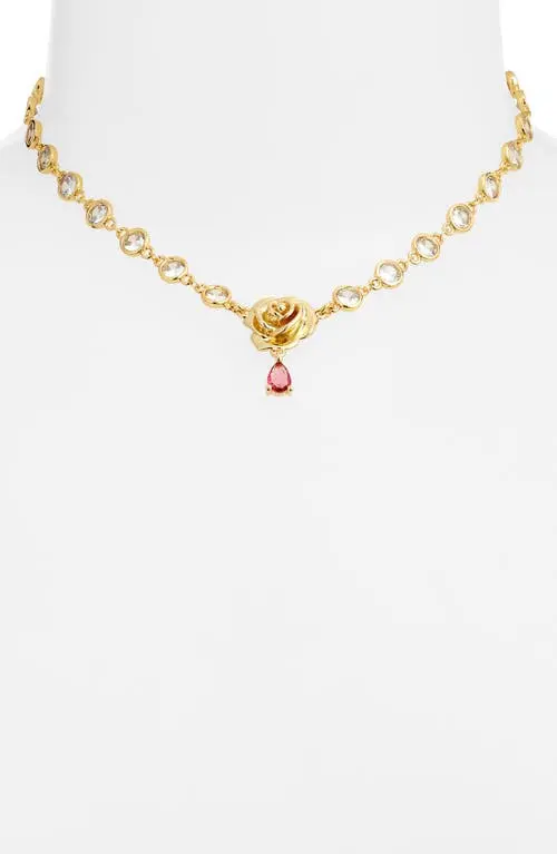 VIDAKUSH Blooming Rose Zirconia Necklace