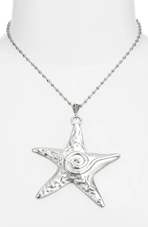 VIDAKUSH Starfish Swirl Pendant Necklace