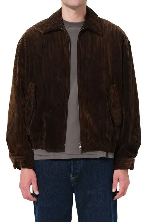 AGOLDE Corduroy Bomber Jacket - Espresso