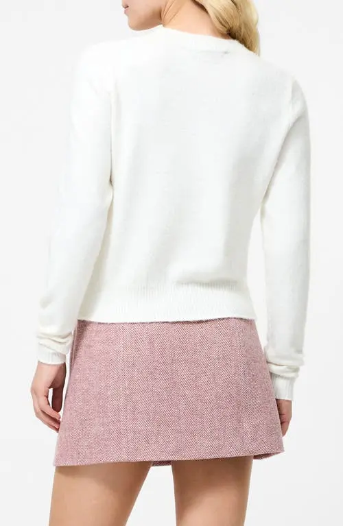 French Connection Ellie Crewneck Sweater - Porcelain Cream