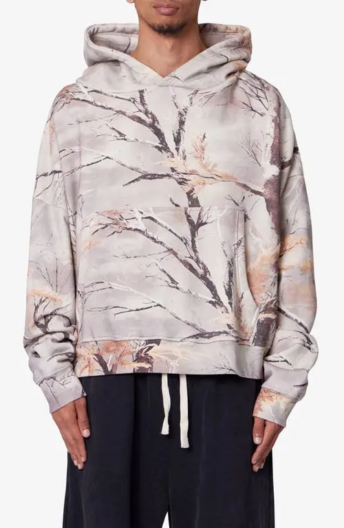 Mnml Camo Print Oversized Cotton Hoodie